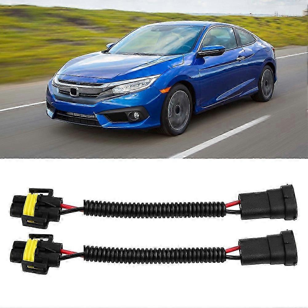 Extension Wiring Harness and Sockets Connector Adapter Set for H11 ...