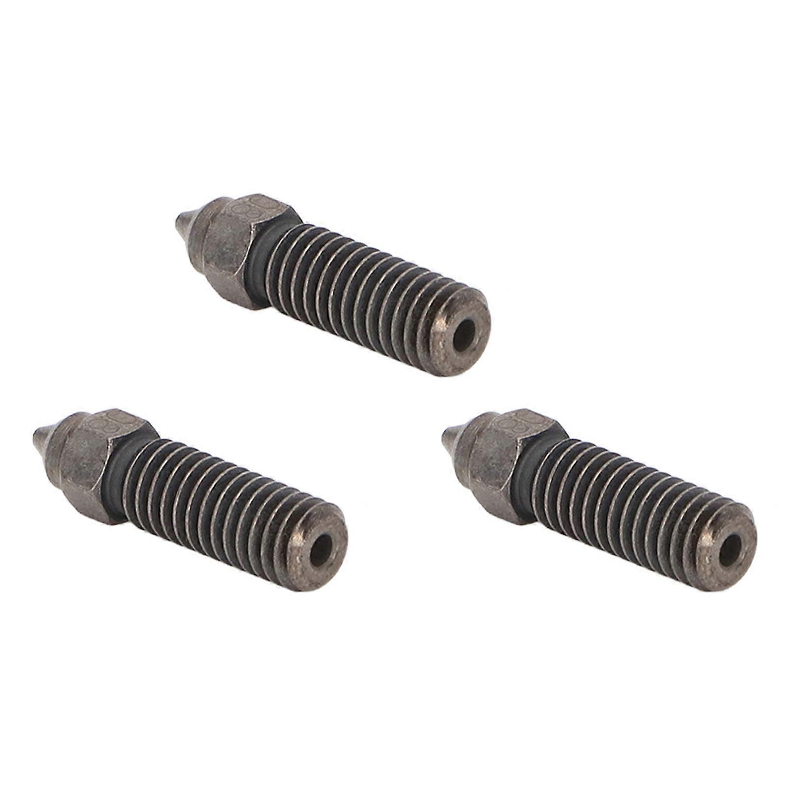 3PCS Hardened Steel Nozzles High Flow Kit 3D Printer Extruder Nozzle ...