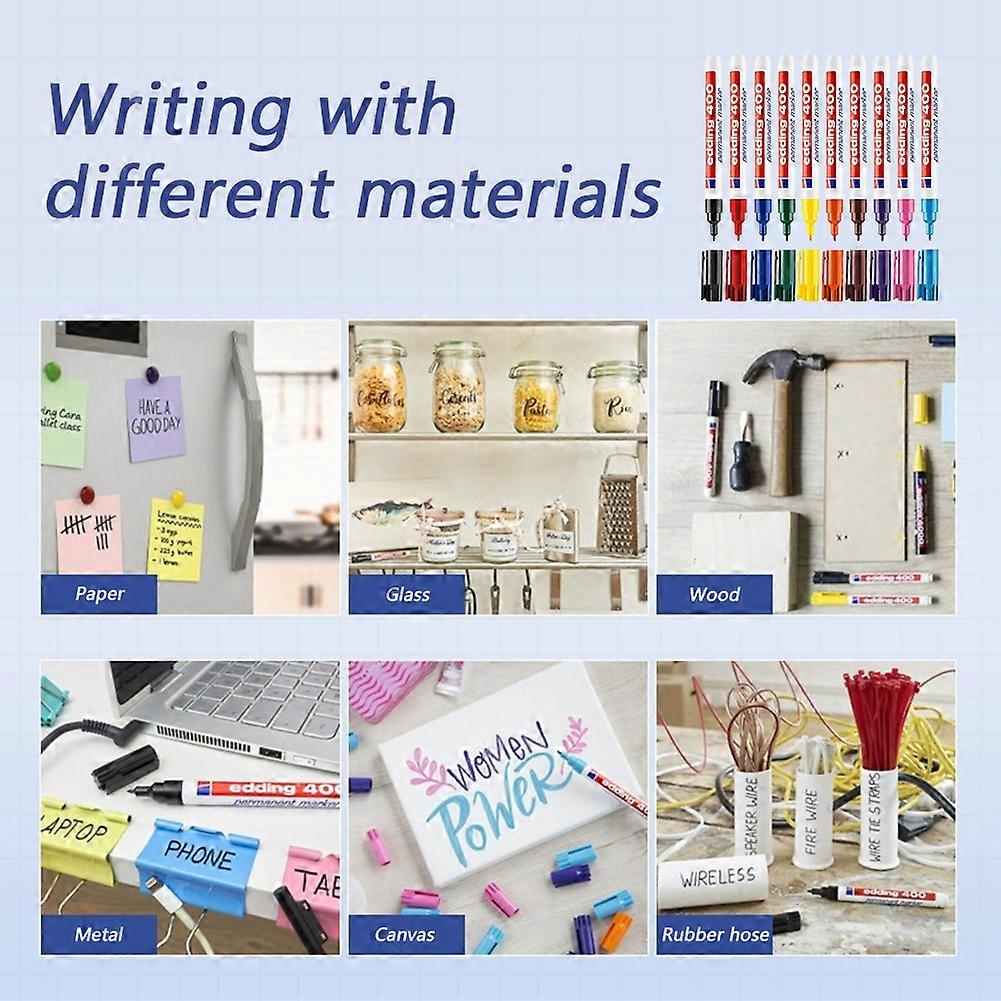 Permanent Marker 1.00mm Fine Bullet Tip Quick-Drying & Smudge-Proof for ...