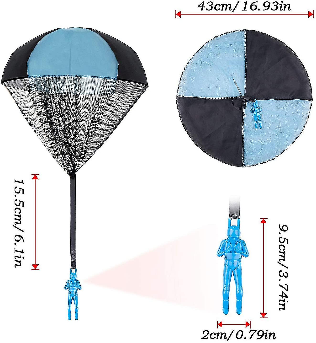 10 Pcs Parachute Toy, Hand Throwing Parachute Toy Set, Outdoor Toys For ...