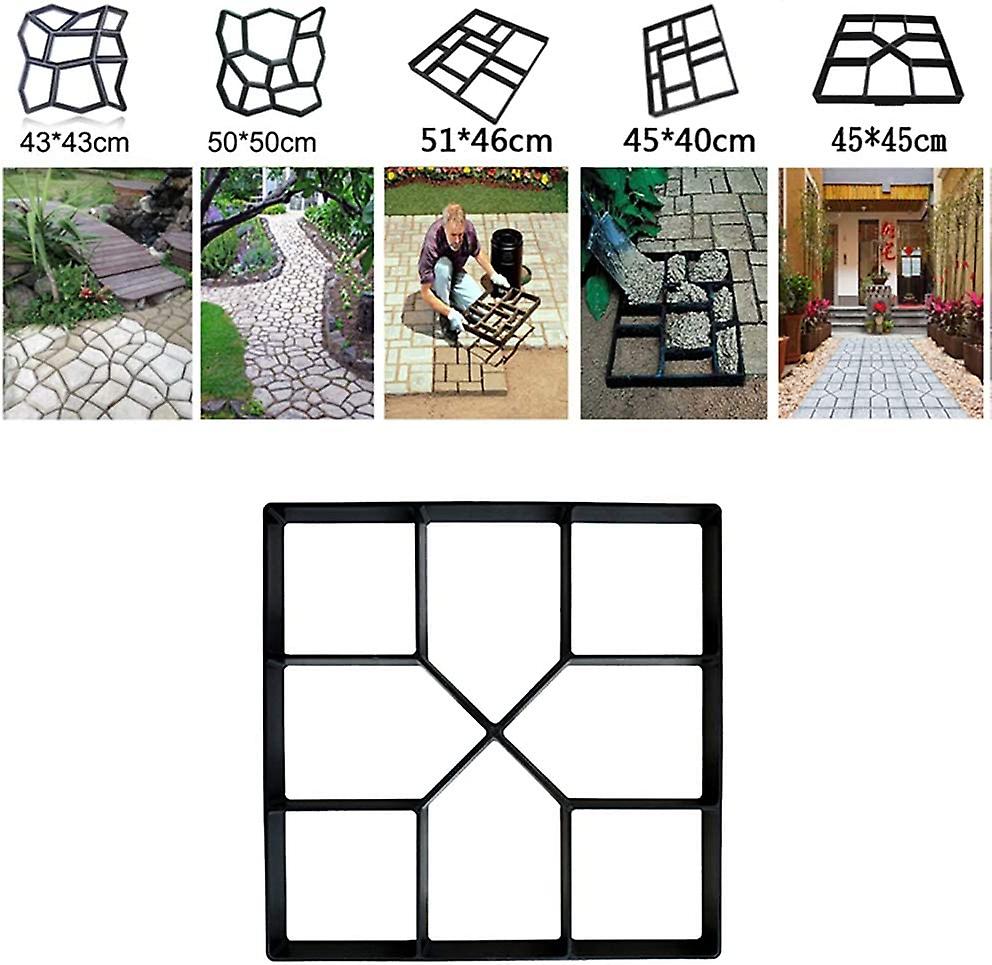 2024 Concrete Paver Mold Plastic Paving Reusable Path Maker Garden Path Diy Patio Driveway ...