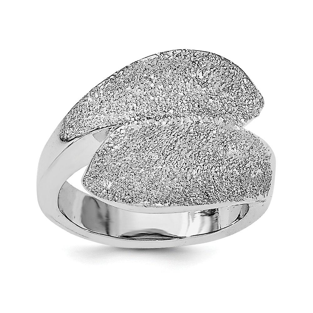 925 Sterling Silver Solid Polished Laser cut Laser Textured Ring - Ring ...