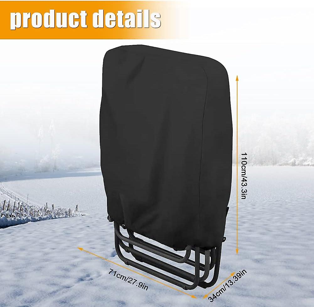 Set van 2 beschermhoezen voor opklapbare tuinstoelen - waterdicht - winddicht - anti-UV - 210D ...