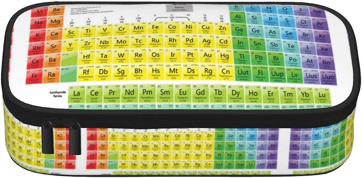 Periodic Table of Chemical Elements Print Pencil Case Large Capacity ...