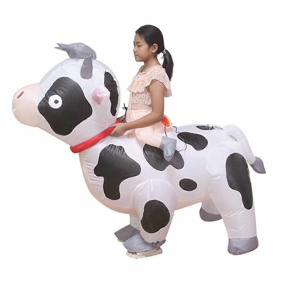 Funny Animal Cow Inflatable Costume For Adult Child Party Blow Up Suit ...