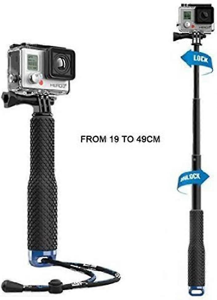 Rubberized Aluminum Hand Grip Waterproof Selfie Stick Extendable ...