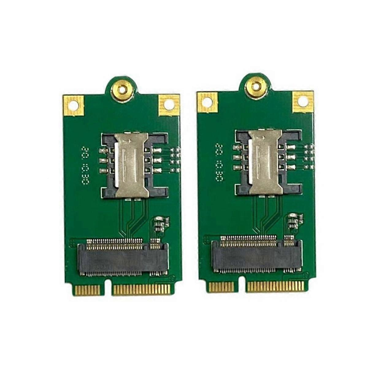 2Pcs 4G 5G M.2 NGFF to Pcie Adapter NGFF to Mini Pci-E Adapter with SIM ...