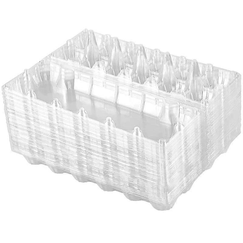 60 Pack Plastic Egg Cartons Cheap Bulk One Dozen Clear Empty Egg ...