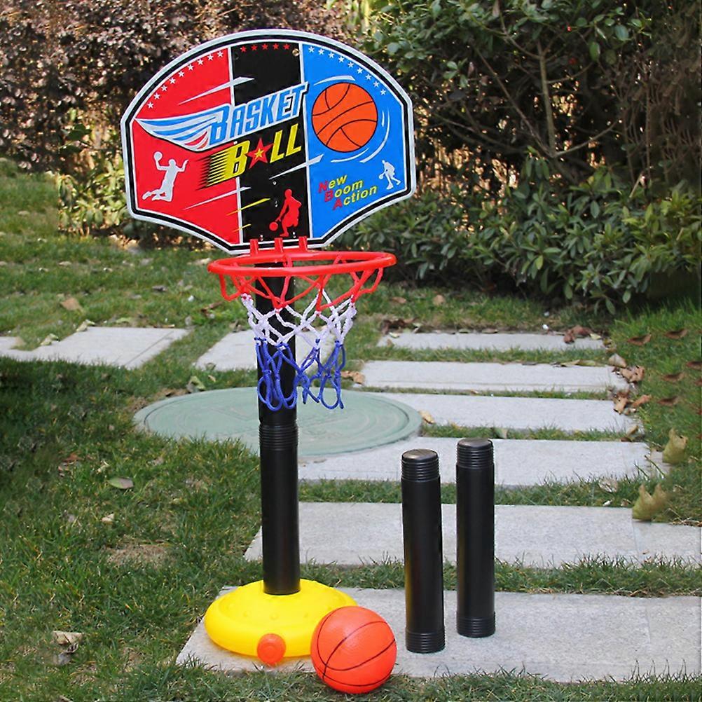 Portable Indoor Outdoor Kids Basketball Stand Toy Adjustable Height ...