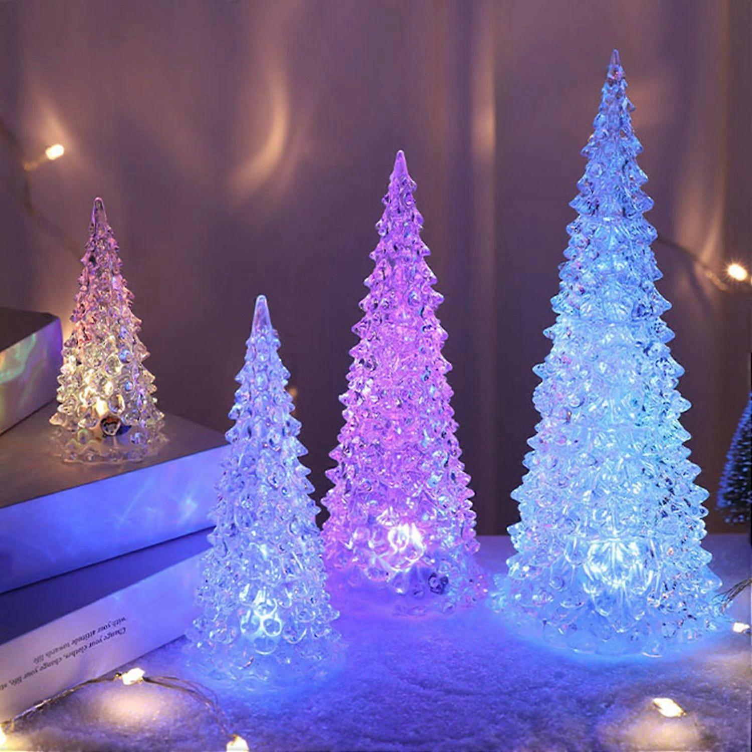 27CM Light Up Christmas Tree Colorful Lighting Battery Operated Holiday ...