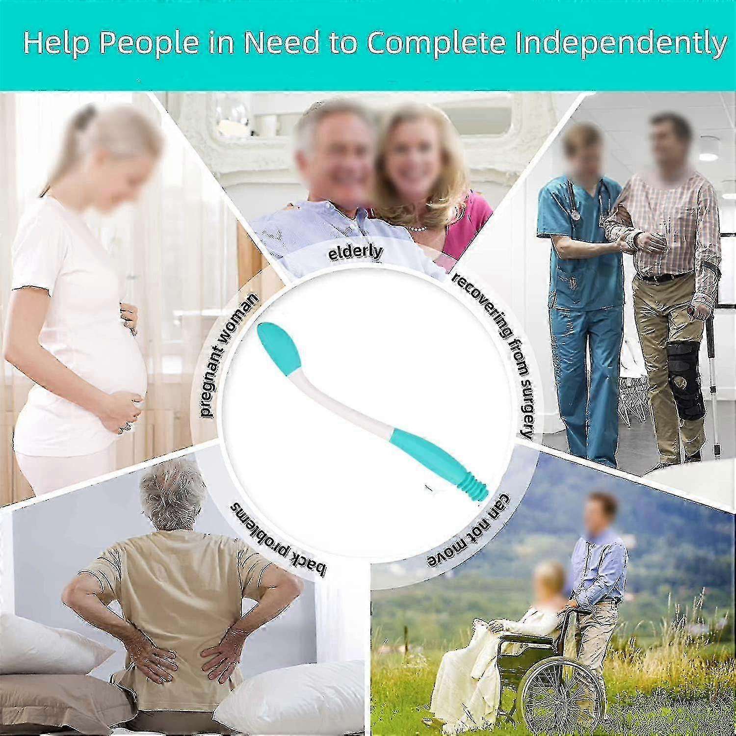 Toilet Paper Aid Wiper Toilet Tissue Aids Tool Long Handle Reach ...