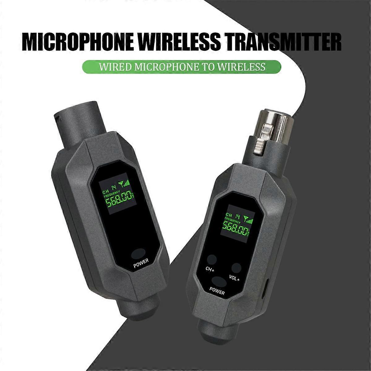 Wireless Microphone Transmitter Receiver Plugged Into Xlr Wireless ...