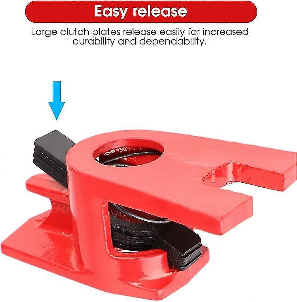 3/4" Tube Clamp Bar Clamps Heavy Duty Wide Base Iron Wood Clamp Set ...