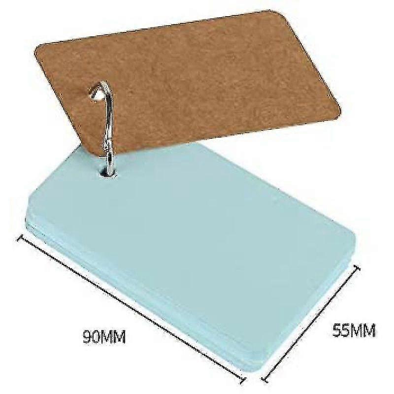 Learning Card Pocket, Index Cards 6 Pack Paper Cards With Ring Memo ...