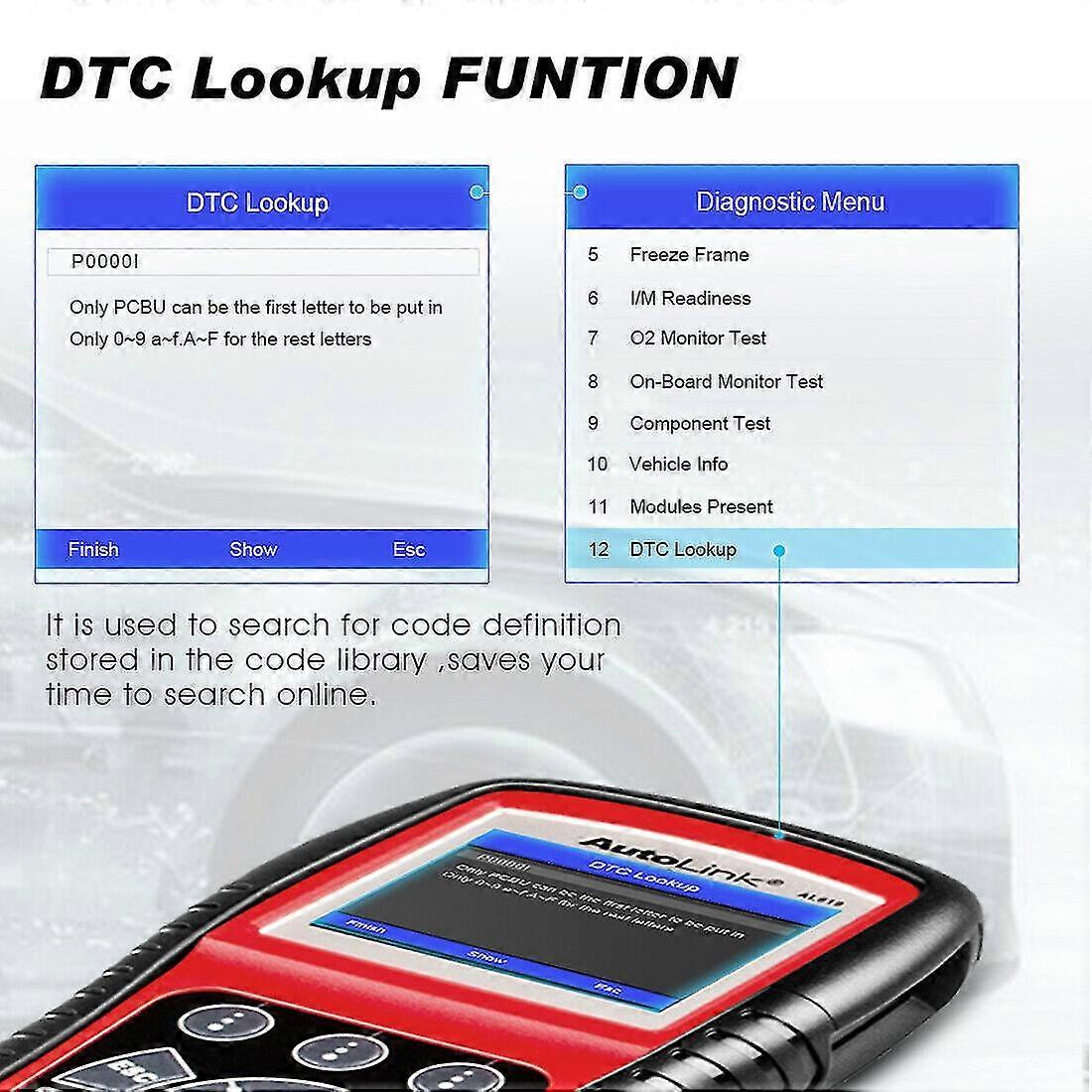 Autel Autolink Al619 Obd2 Abs Srs Airbag Auto Diagnostic Tool Obdii ...