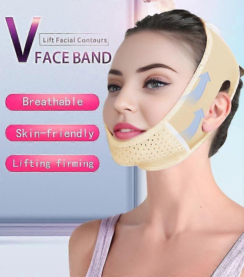 Face Lifting V Line Mask, Double Chin Reducer V Line Lifting Mask With ...