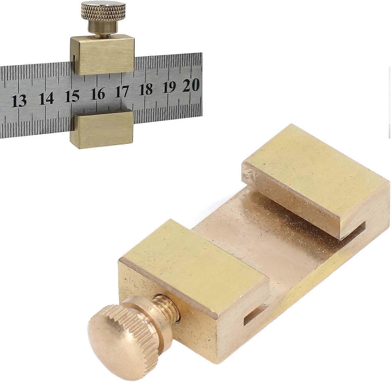 Brass Scribe Steel Ruler Positioning Limit Block Angle Line Scriber ...
