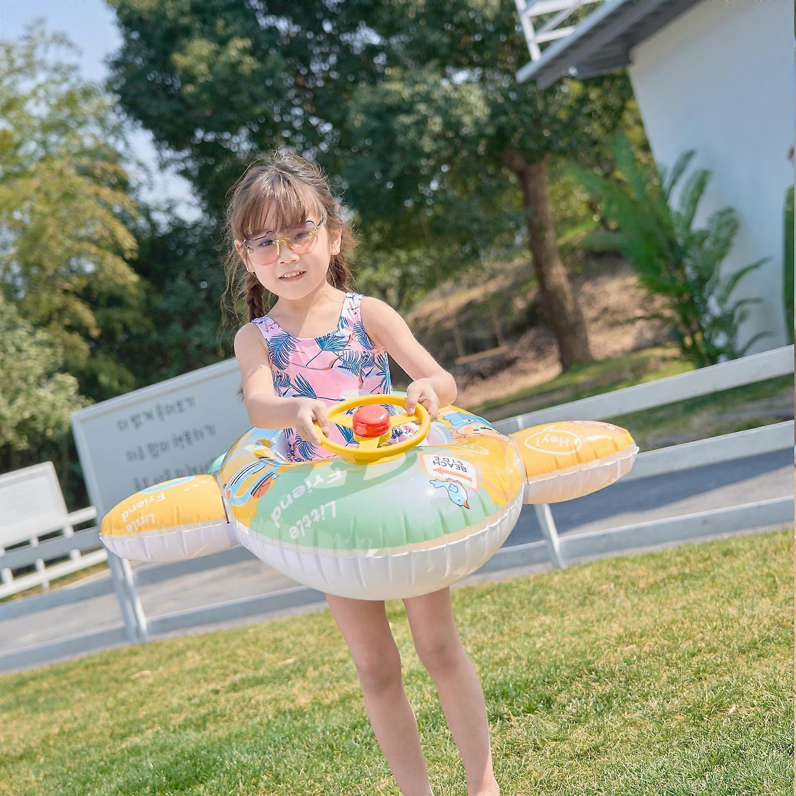 Inflatable Baby Swimming Ring with Thickened Steering Wheel & Non-toxic ...