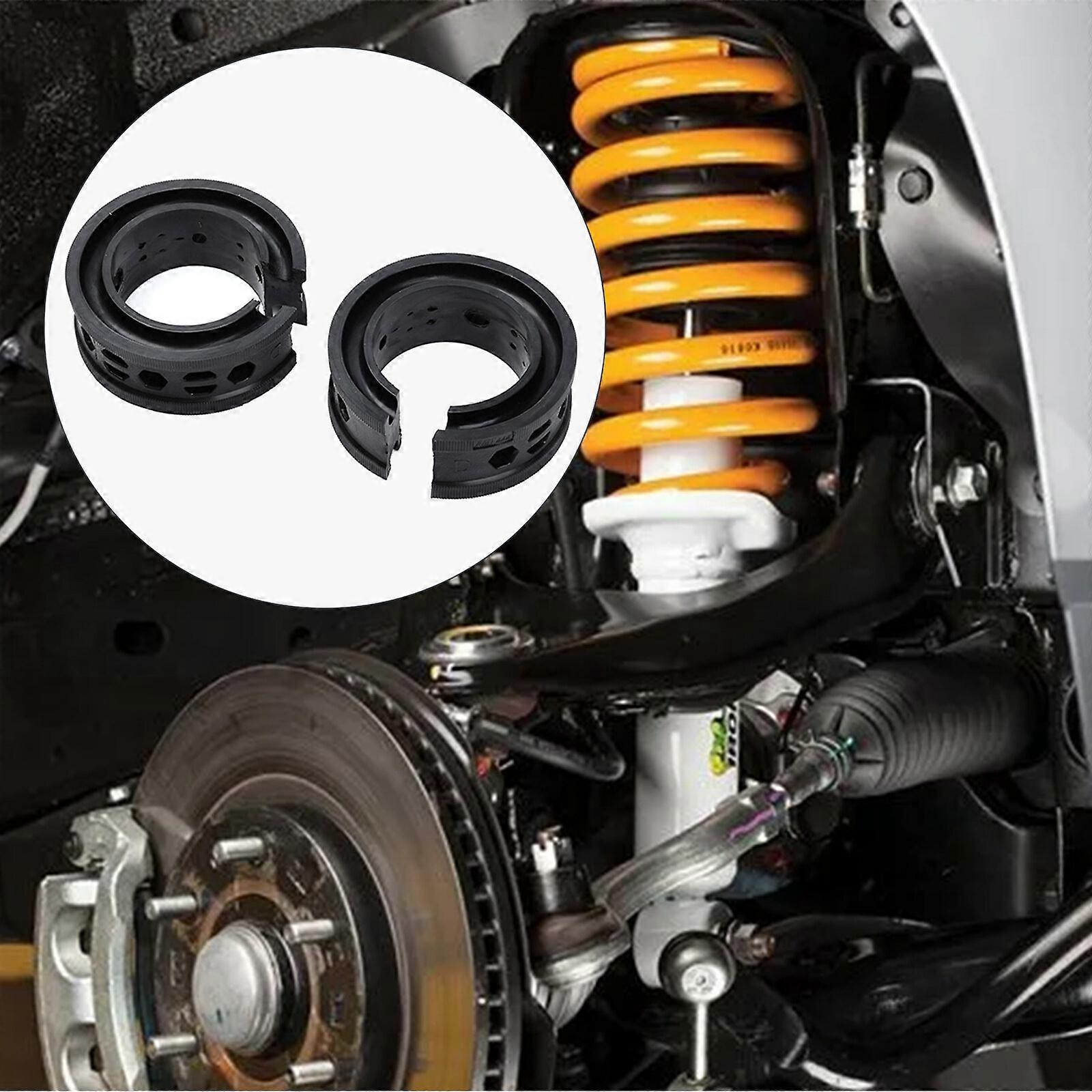 Car Shock Absorber Black Rubber 2PCS, Improved Cushioning Performance ...