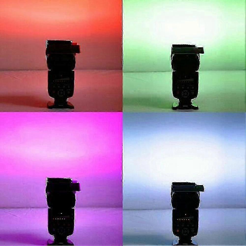 12-Color Set Flash Speedlite Color Filters for Camera Photographic Gels ...