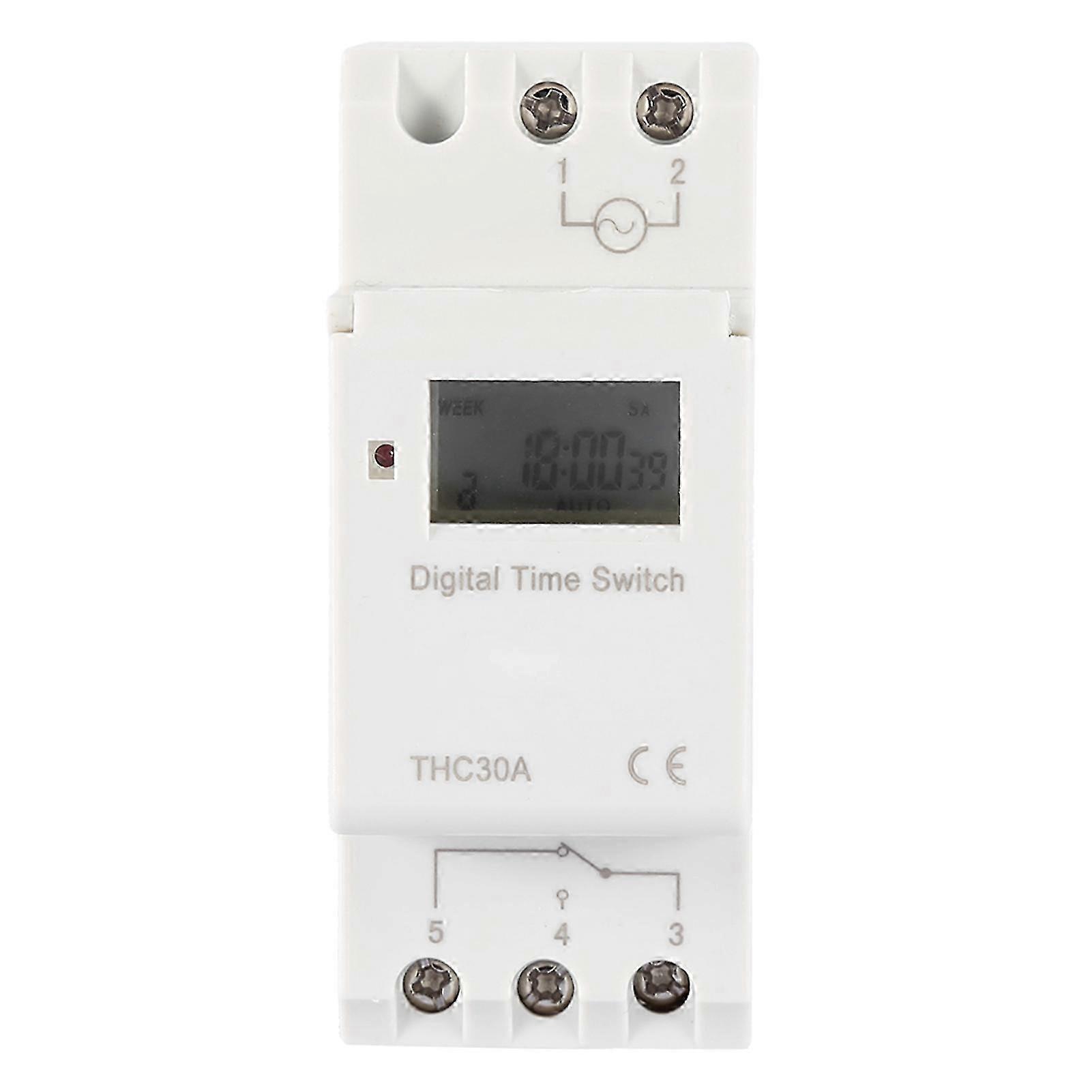 Programmable THC 30A Electronic Timer Switch with 220V Control | Fruugo UK
