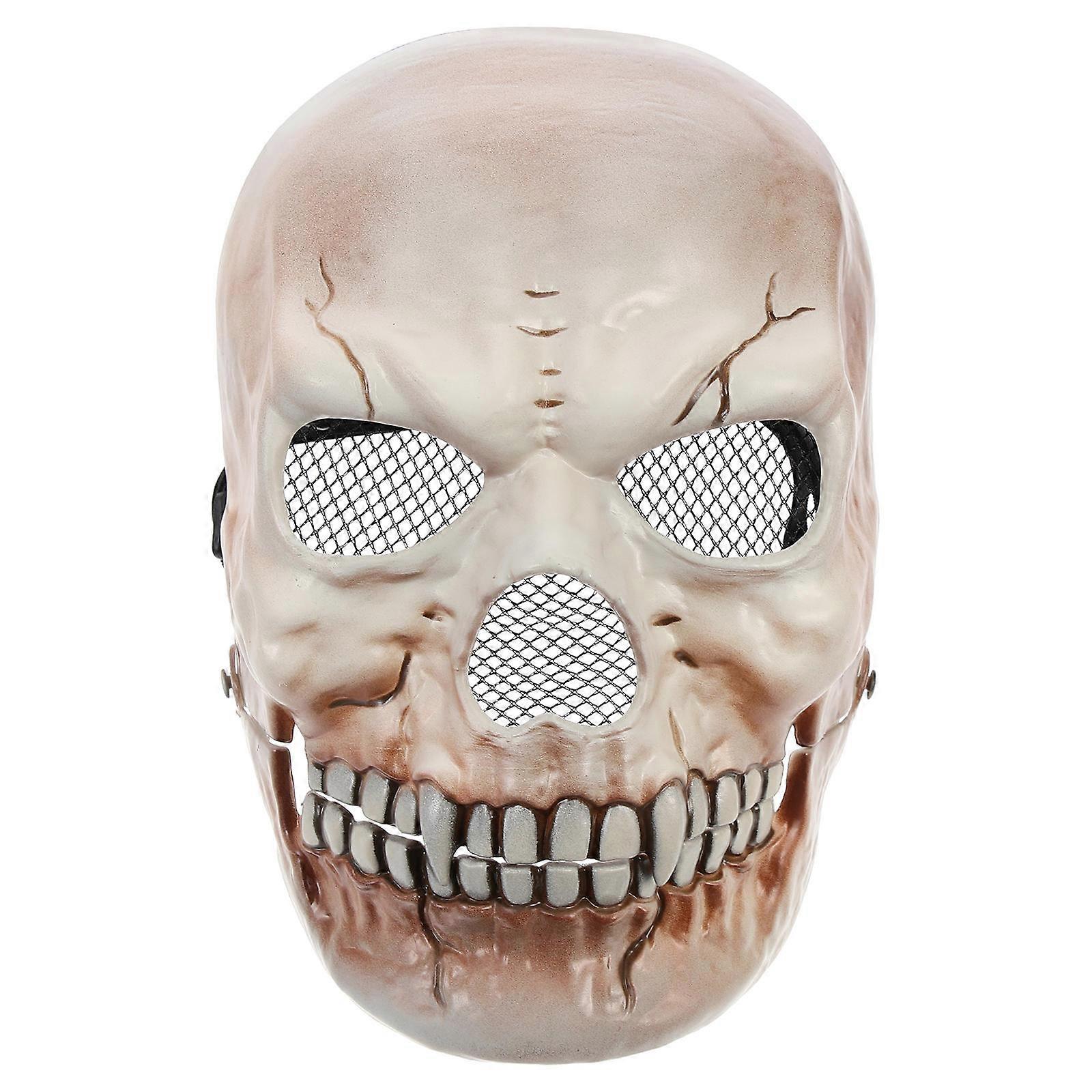 Creepy Halloween Skull Mask Skeleton Face Decoration for Costume ...