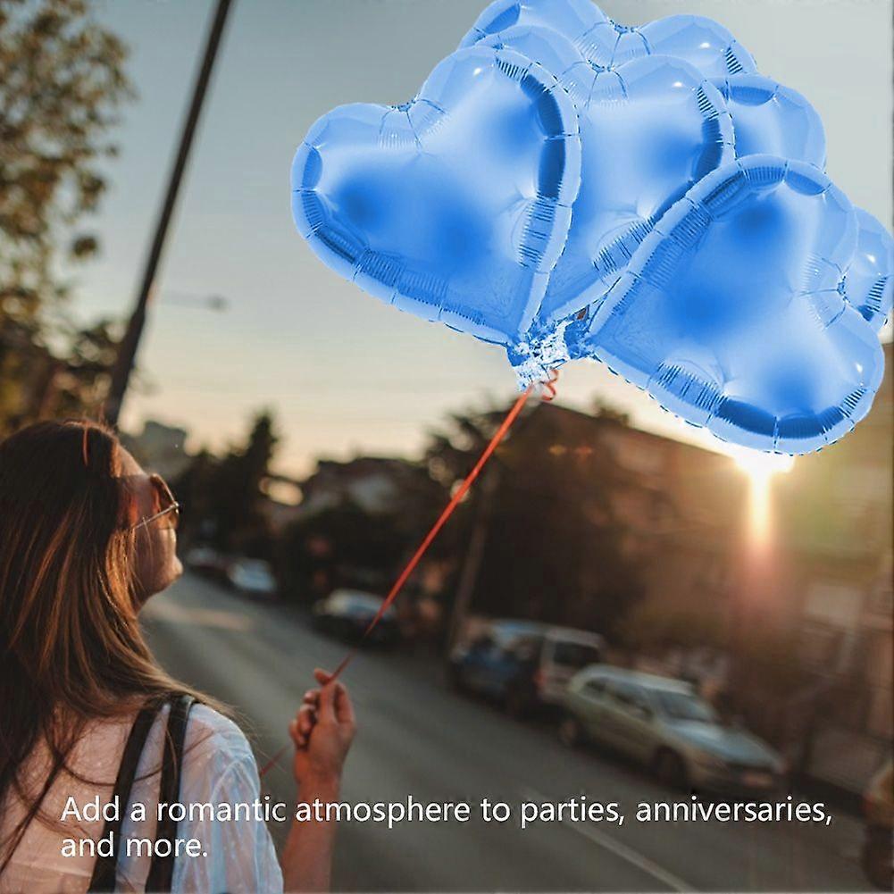 10pcs 10" Heart Aluminum Foil Balloons Party Wedding Birthday Decor ...
