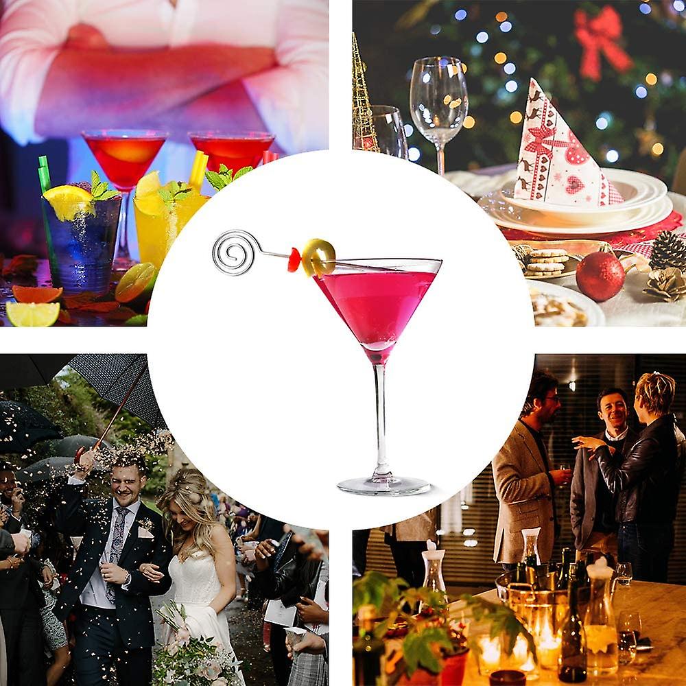 Cocktail Picks Stainless Steel Garnish Toothpicks Reusable Martini ...