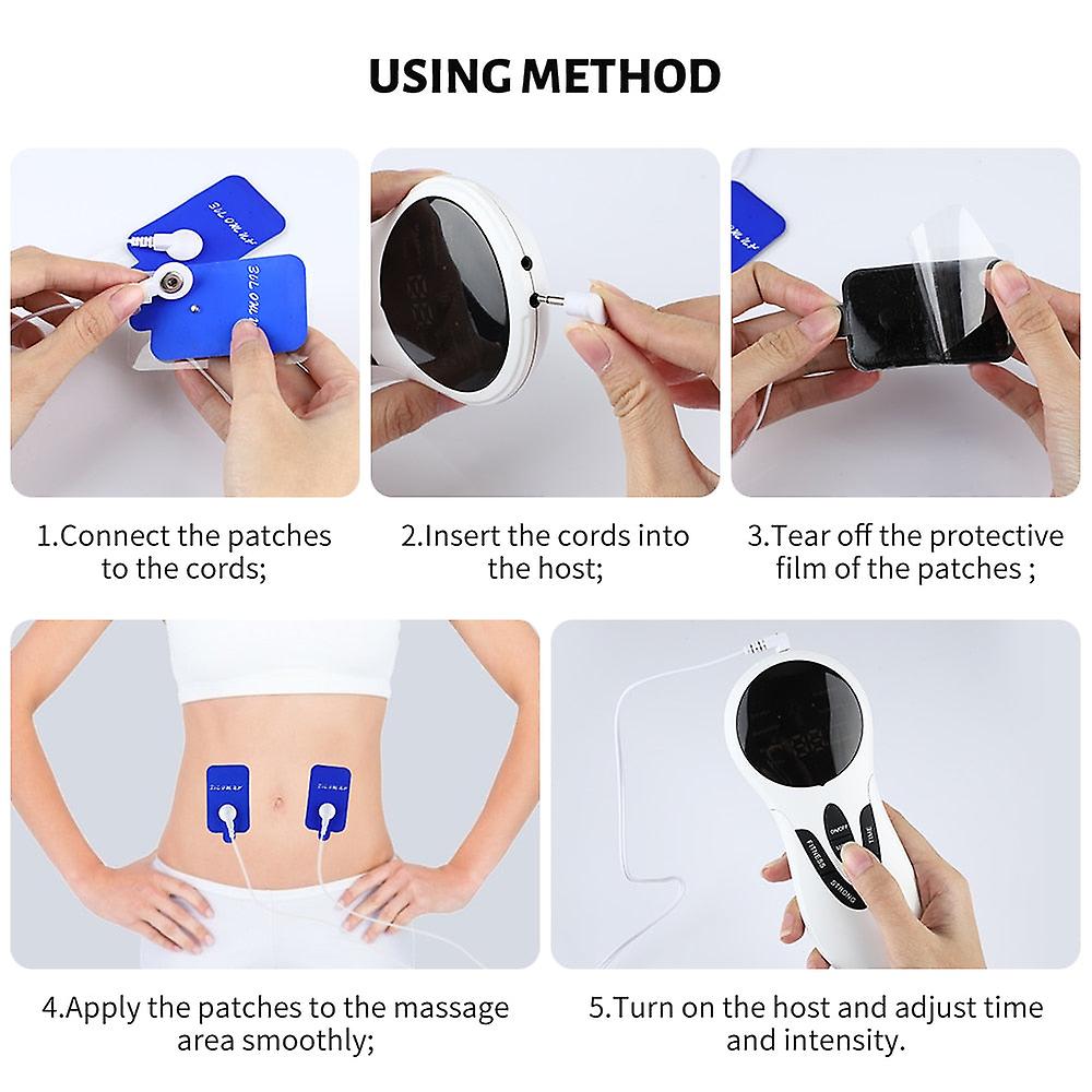 Electric herald tens muscle stimulator ems acupuncture body massager 6 models 15 intensity ...