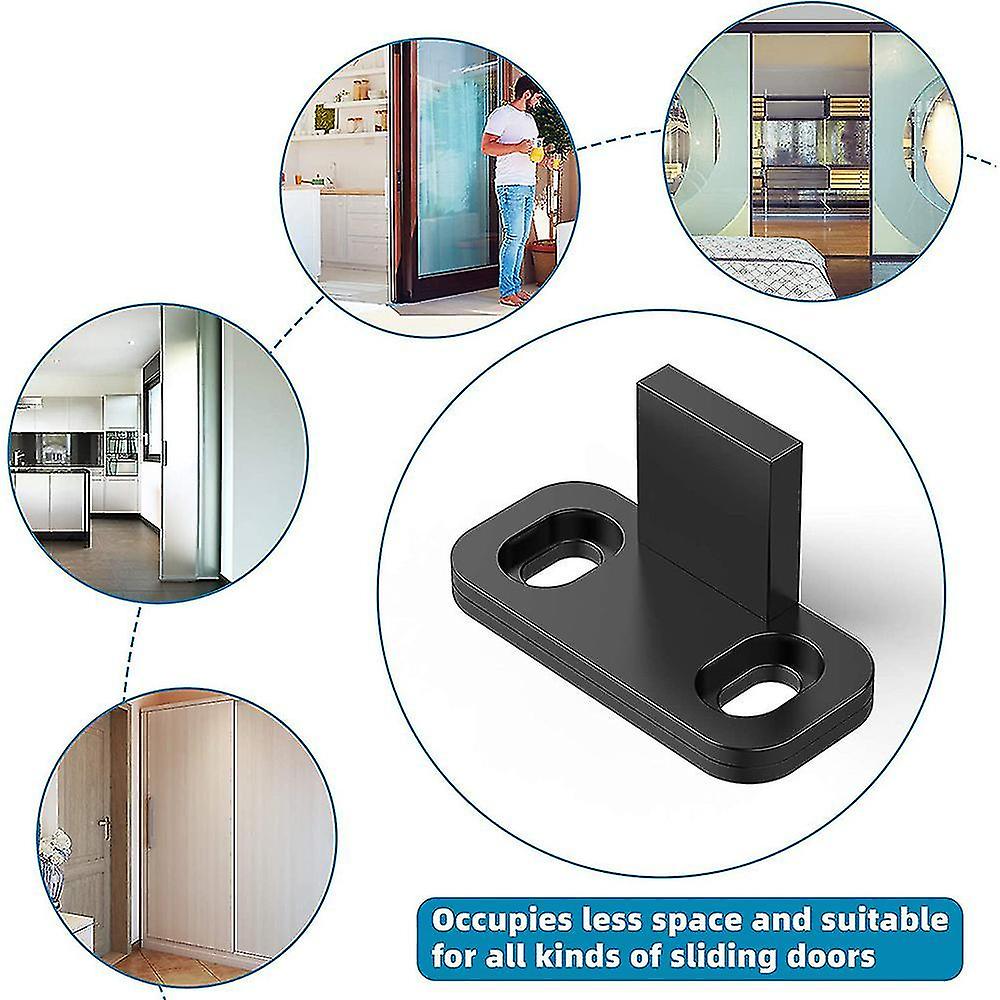 8 Pieces Sliding Door Floor Guides Closet Door Guides Ware Simple Floor ...