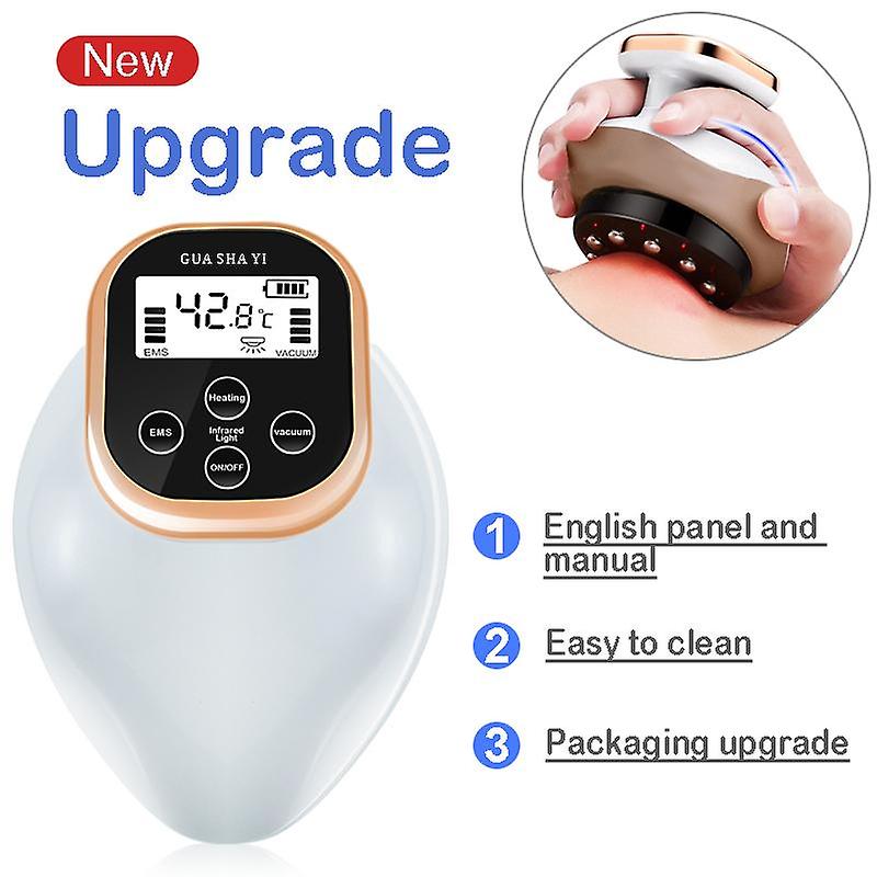 Smart lcd screen scraping instrument magnetic therapy cupping ...