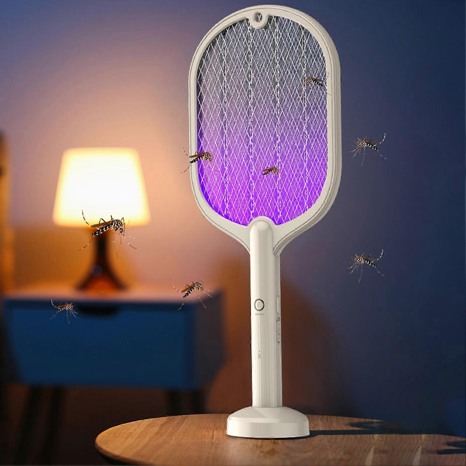 Electric Fly Swatter Rechargeable Rotating Mosquito Trap USB Charging ...