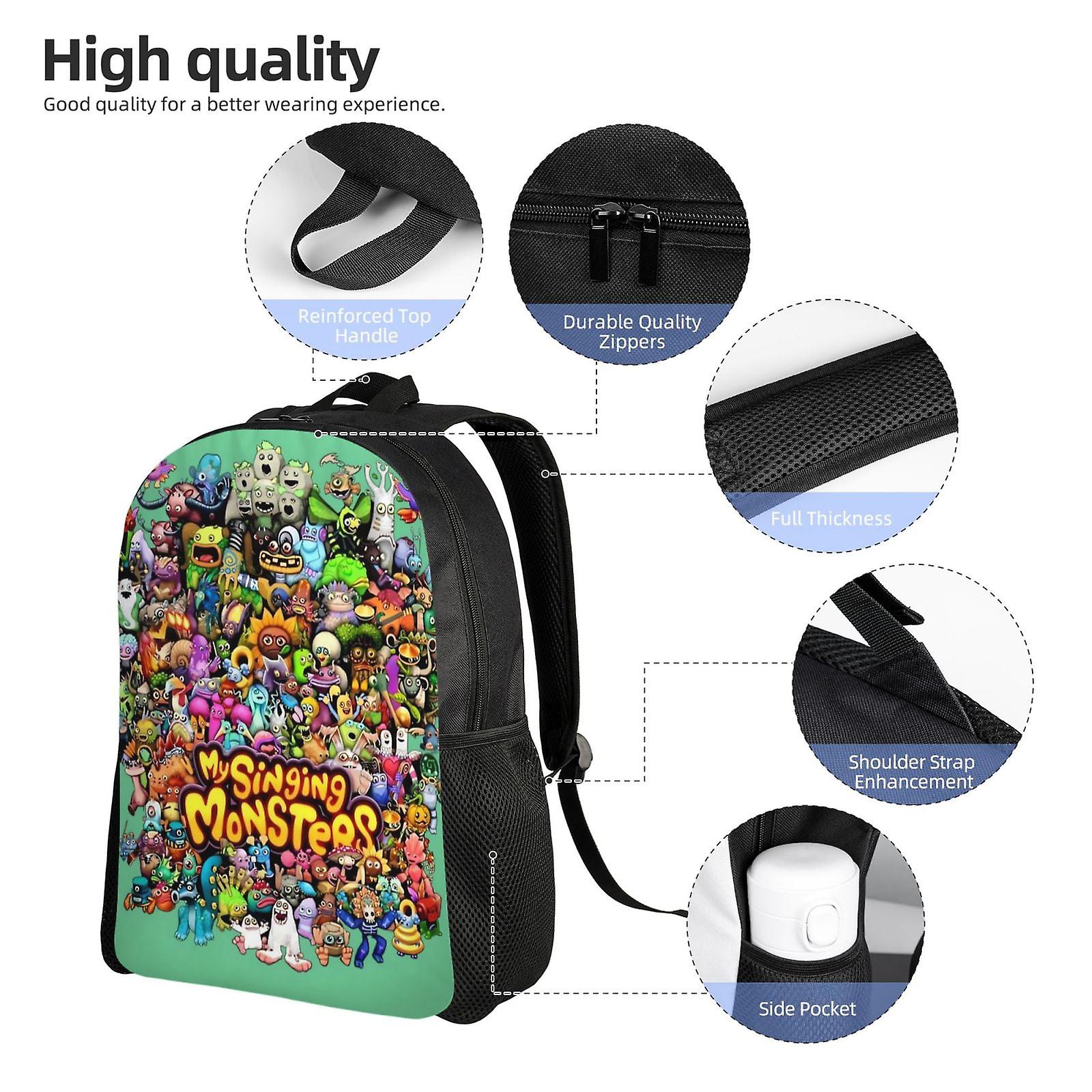 Kids My Singing Monster Backpack 3d Print Cartoon Anime Backpacks ...