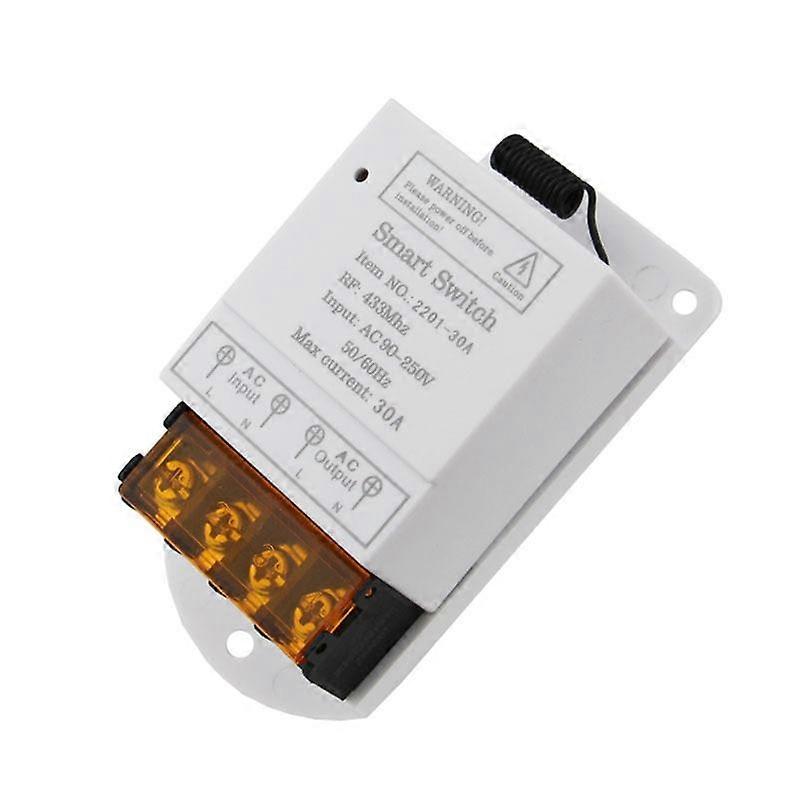 High Power AC90-250V 30A 433MHz Remote Control Switch RF Relay Receiver ...