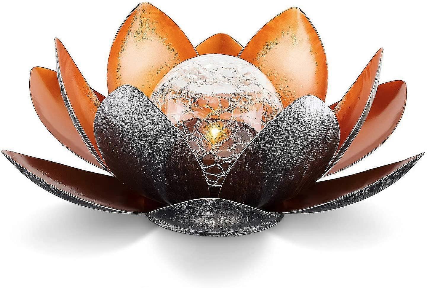 Solar Lotus Flower Light - Solar Powered Rechargeable Led Flower Light ...
