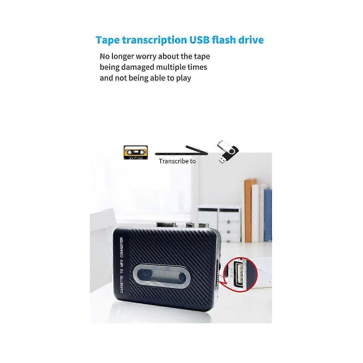 Cassette Tape to MP3 Music Converter USB Cassette Capture Walkman Tape ...