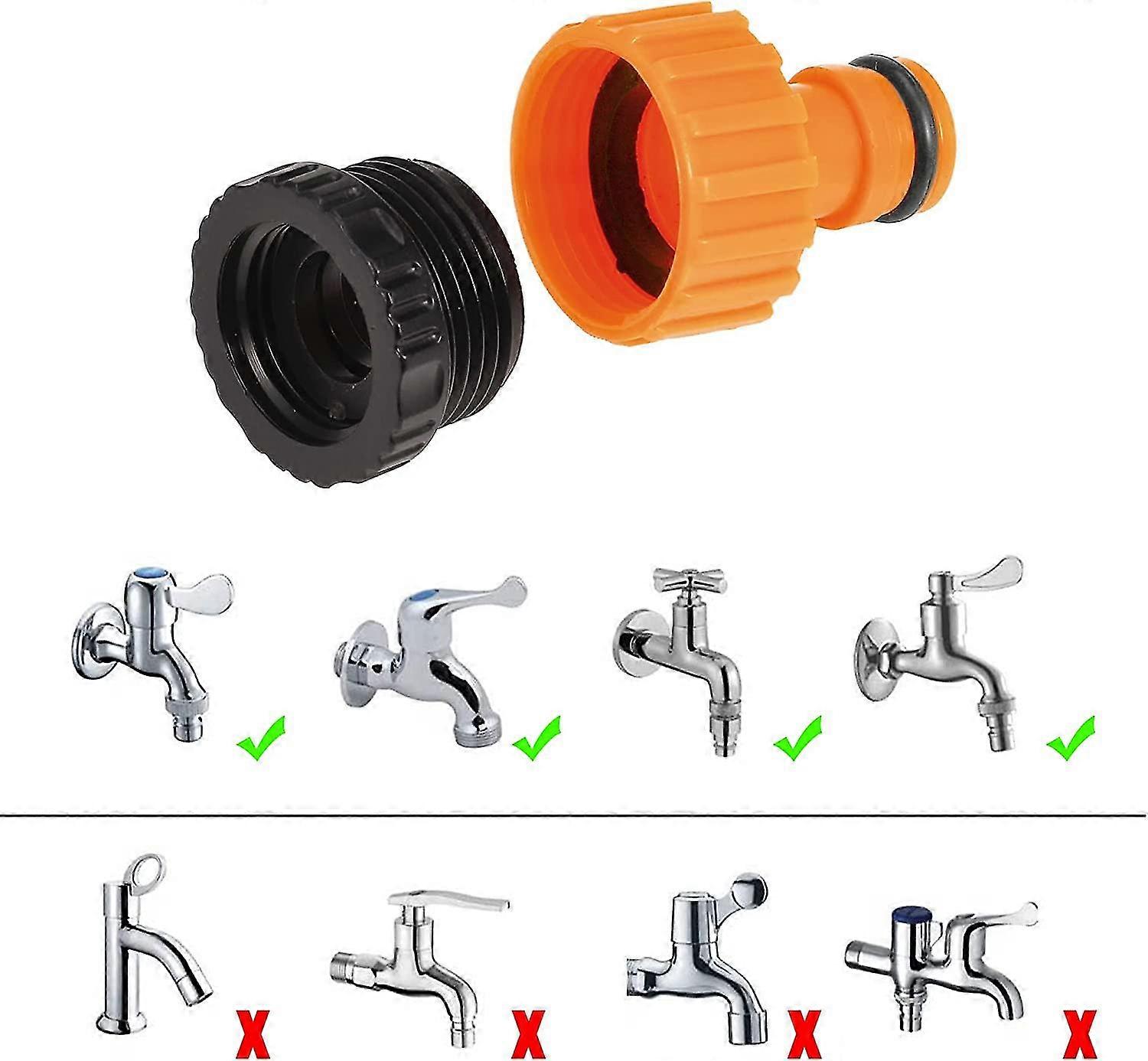 Hose Connector Kit, Includes Hose End Quick Connector, Hose Water Stop ...