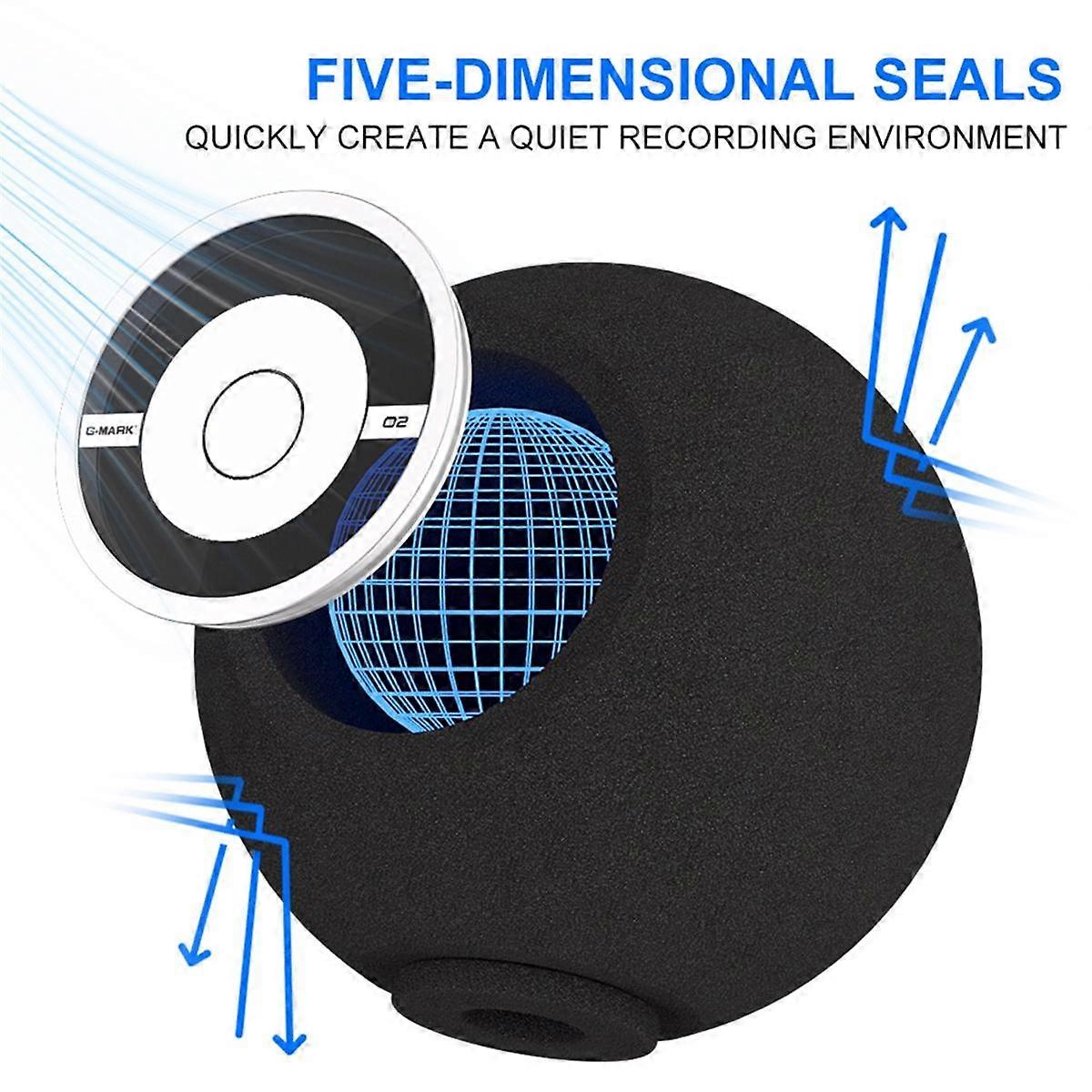 O2 Microphone Wind Filter Shield Acoustic for Record Studios Mic Sound ...