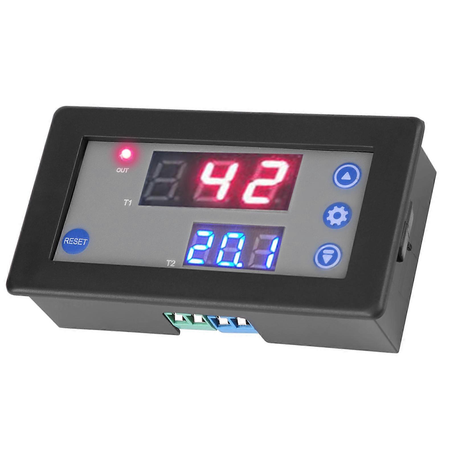 12V Timing Delay Relay Module Cycle Timer Digital LED Dual Display ...