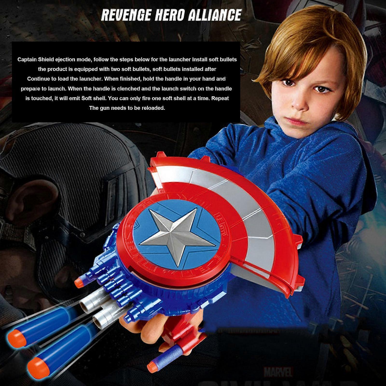 Marvels Avenger Mech Strike Captain Americas Shield Role Play Toy With ...