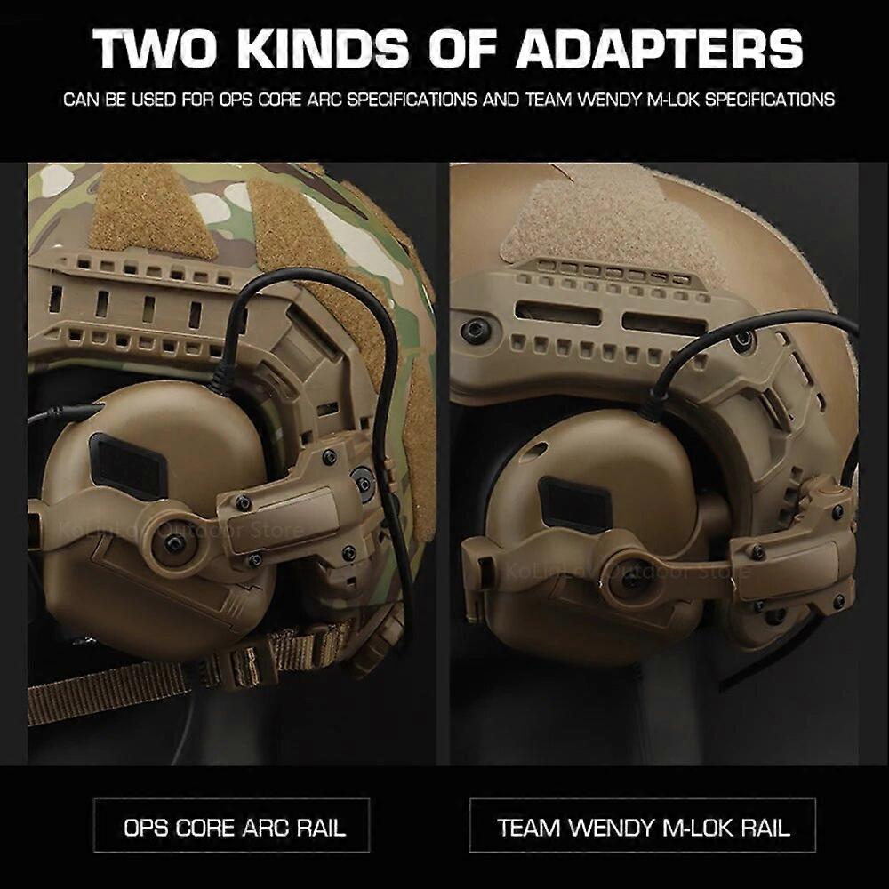 Tactical Headset Rail Mount Military Helmet Rails Bracket for Fast OPS Wendy M-LOK Helmets ...