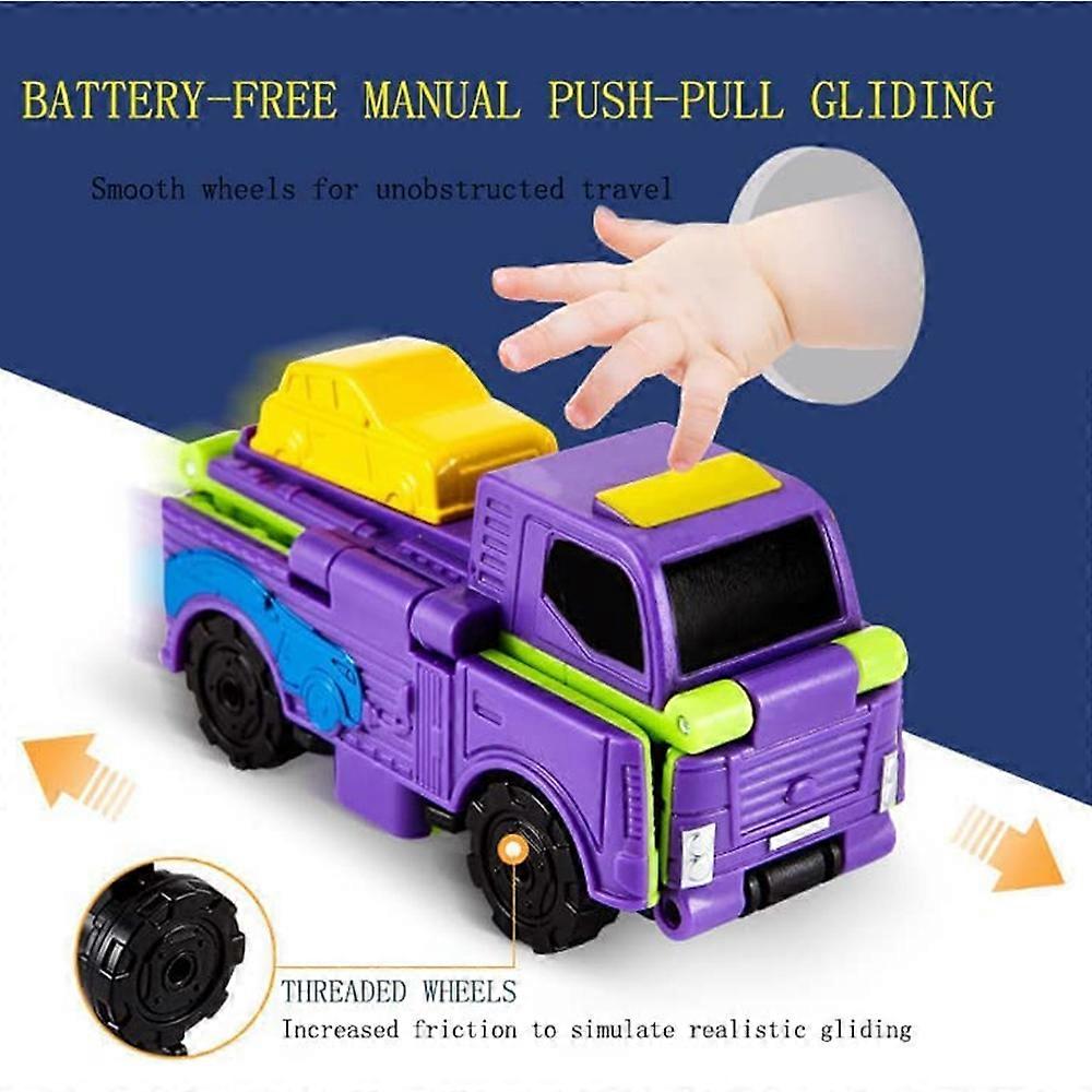 3pcs Cartoon Transform Toy Car for Kid Interesting Puzzle Playthings ...