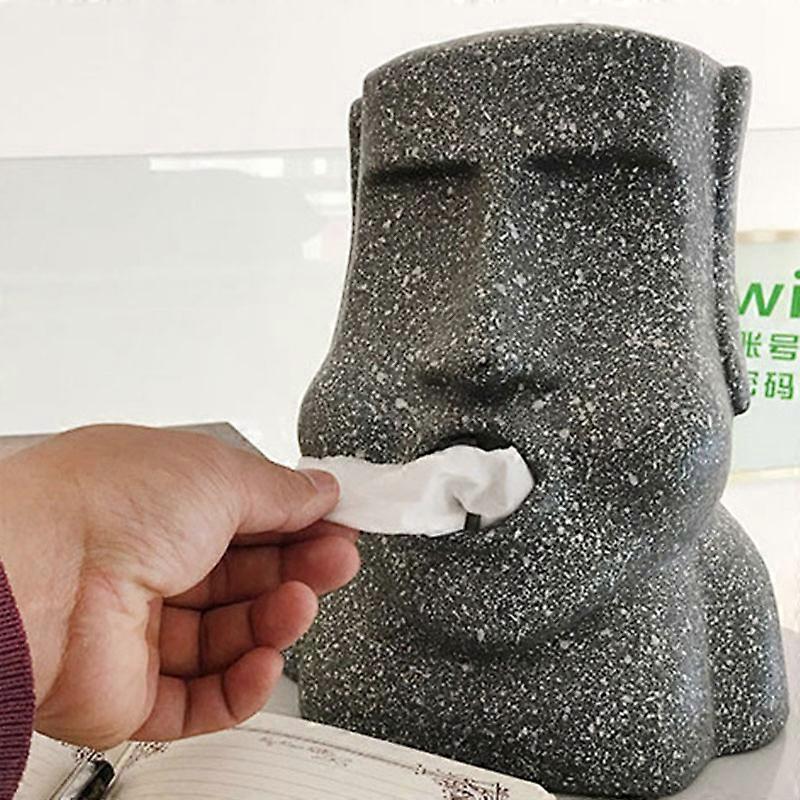 Moai Napkin Box Innovative Easter Island Moai Design Paper Tissue Box ...