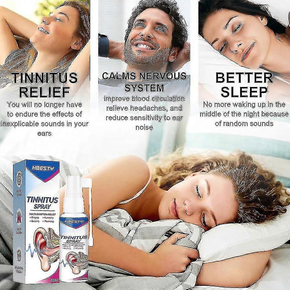 2024 Tinnitus Spray Ear Ringing Relief Relieving Ear Drops Hearing 30ml ...