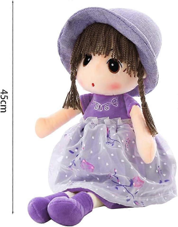 Rag Dolls for Girls,Plush Baby Doll Girl for Kids, 17.7 Sweetheart Soft ...