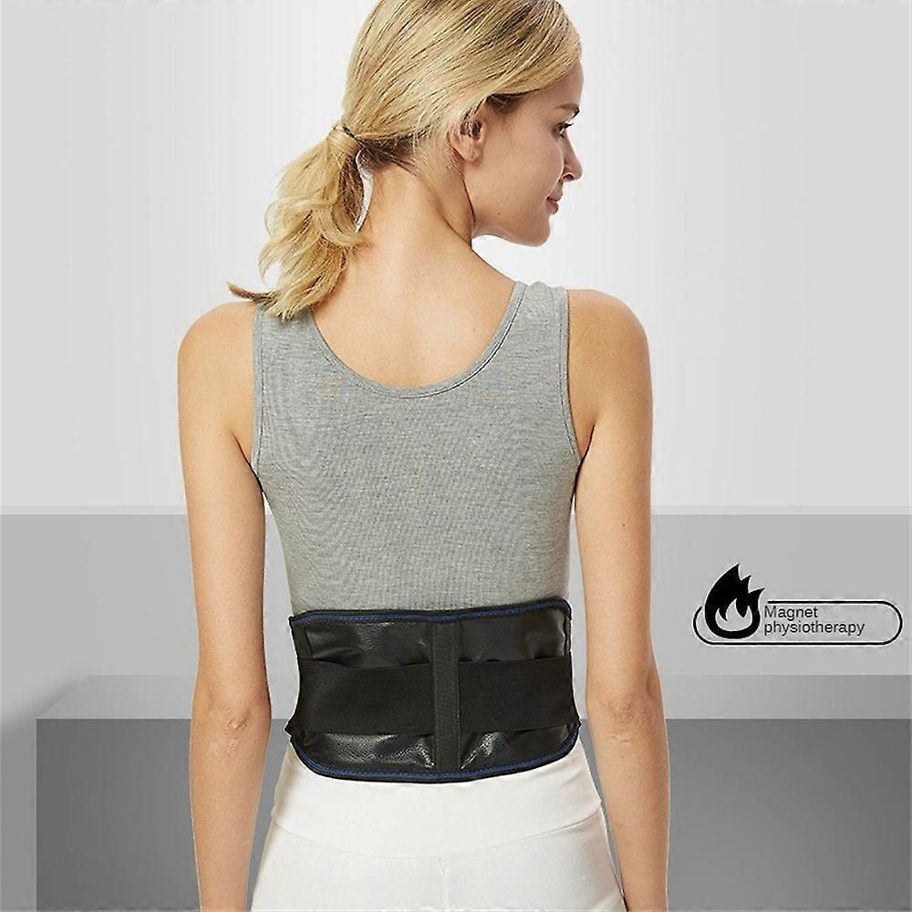 New Magnetic Back Support Belt Brace Self Heating Lumbar Lower Waist ...