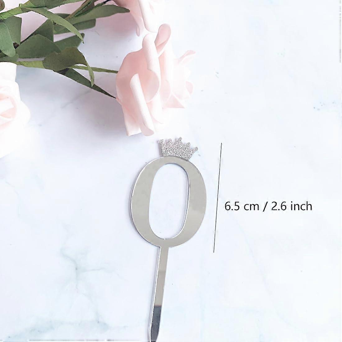 Daimay Black Birthday Cake Topper Supplies Acrylic Glitter Happy ...