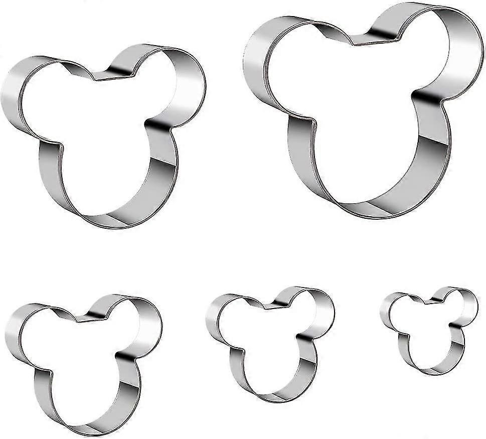 5pcs Cookie Cutter Set, Mickey And Minnie Mouse Cookie Cutters Set For ...