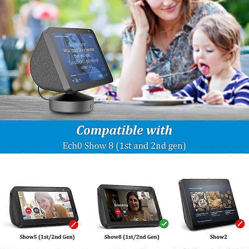 10000mAh Battery Base for Echo Show 8 (1st 2nd Gen) for Amazon Alexa ...