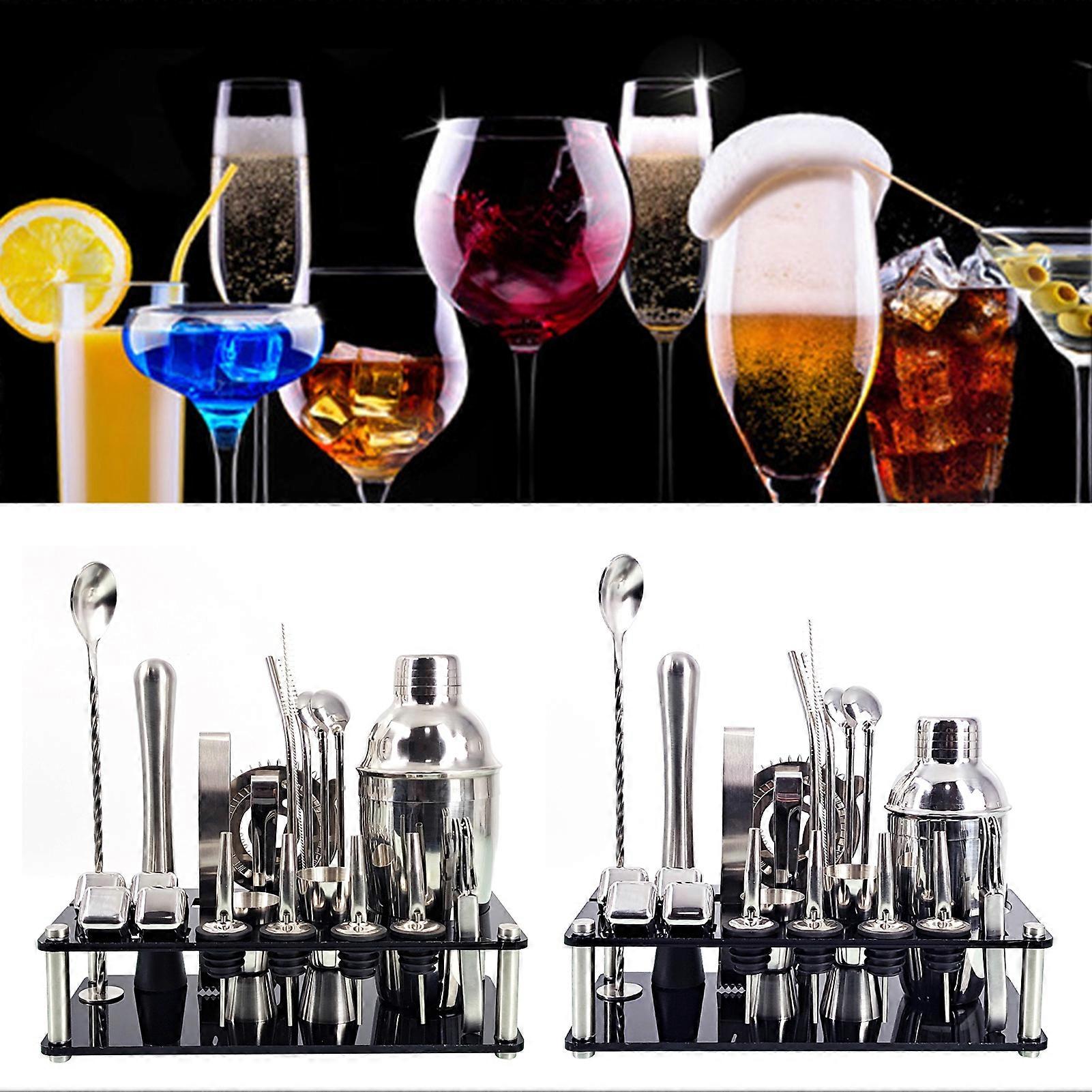 23Pcs/Set Bartender Kit Professional Versatility Stainless Steel ...
